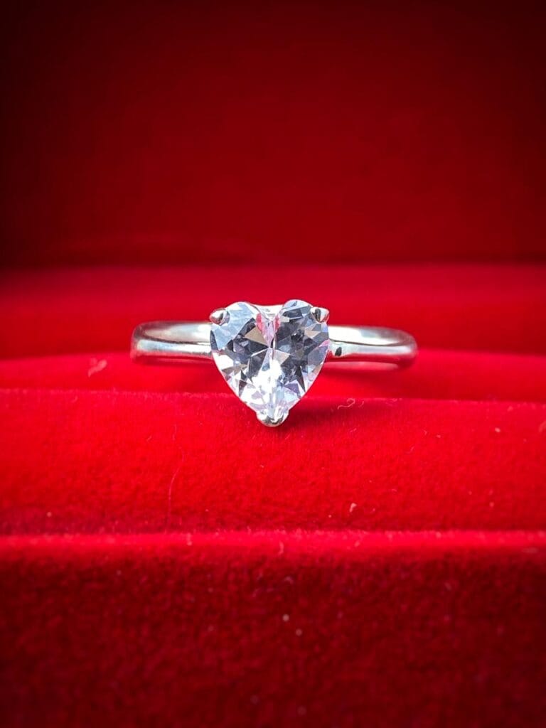 Sortija de plata pura 950 | Detalles Joyería Perú